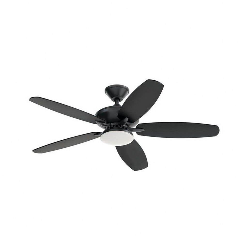 5 Blade Ceiling Fan with Light Kit in Modern Style-15 inches Tall and ...