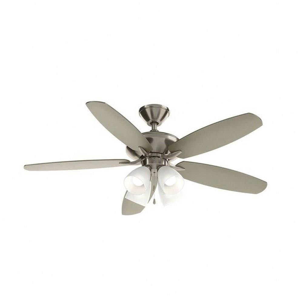 5 Blade Ceiling Fan with Light Kit in Modern Style-19.25 inches Tall ...