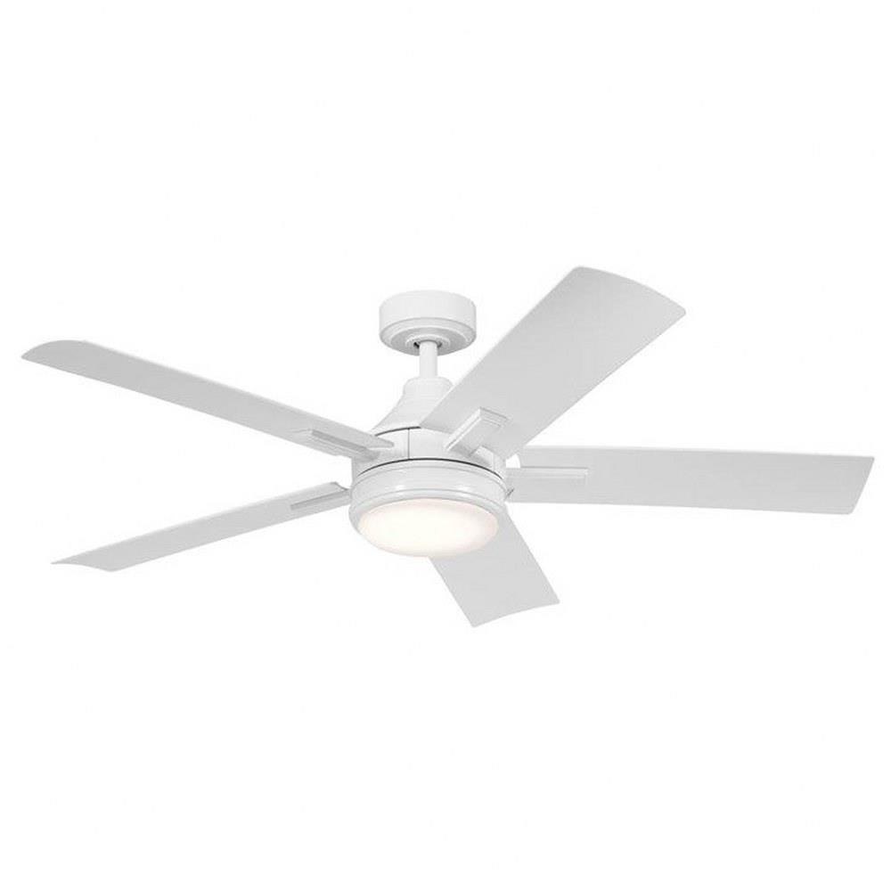 5 Blade Ceiling Fan with Light Kit in Traditional Style-14 inches Tall ...