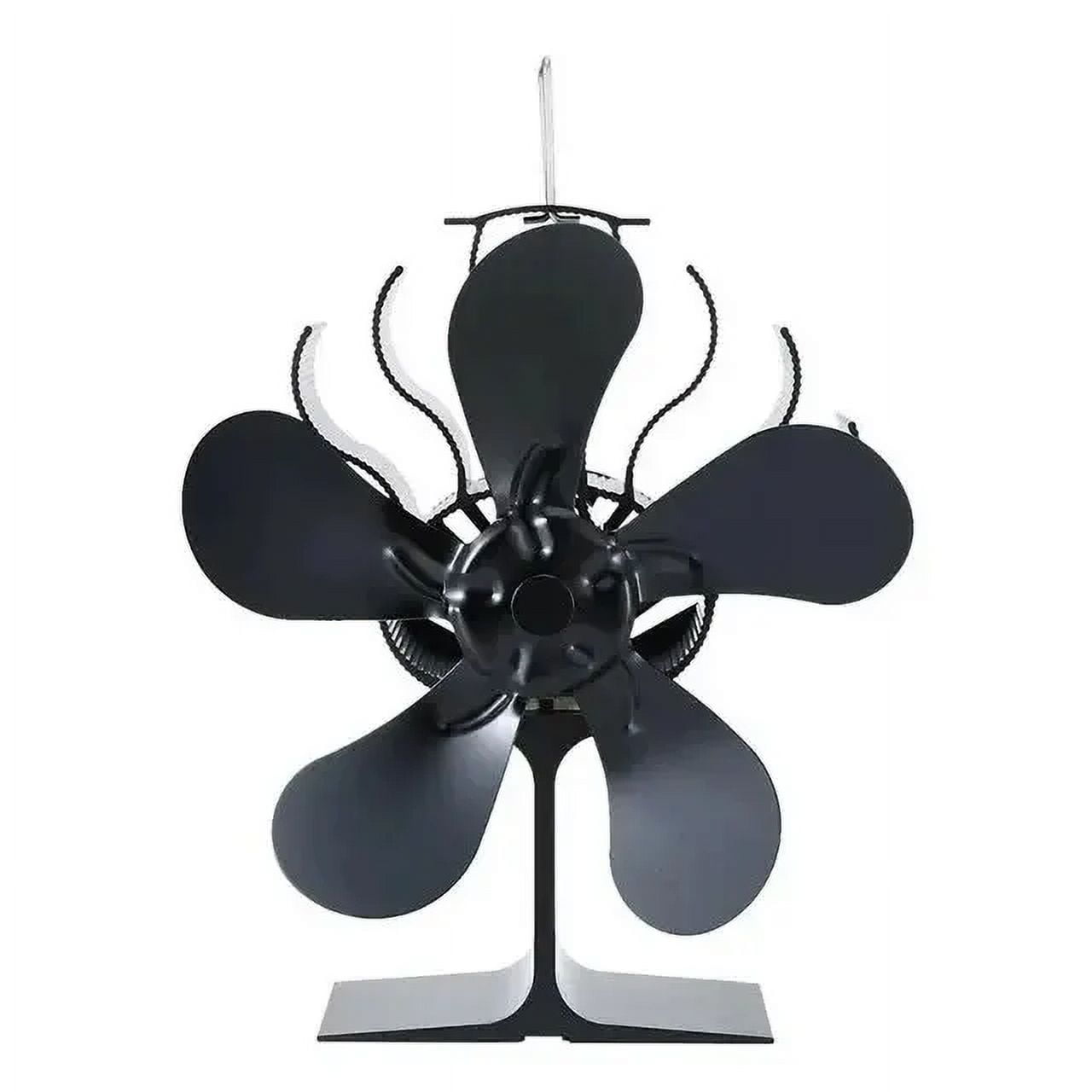 5-Blade Heat Powered Stove Fan for Wood Log Burner Fireplace Quiet ...
