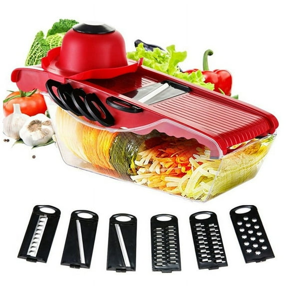 5-Blade Mandoline Vegetable Slicer Chopper Dicer-Onion Cutter Chopper ...