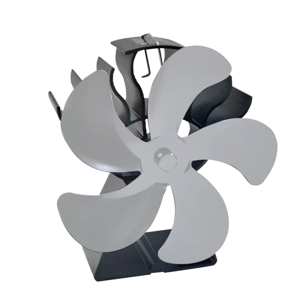 5-Blade Stove Fan Heat Powered for Wood Ultra Quiet with Stove ...