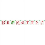 5' Block Letter Be Merry Banner - Walmart.com