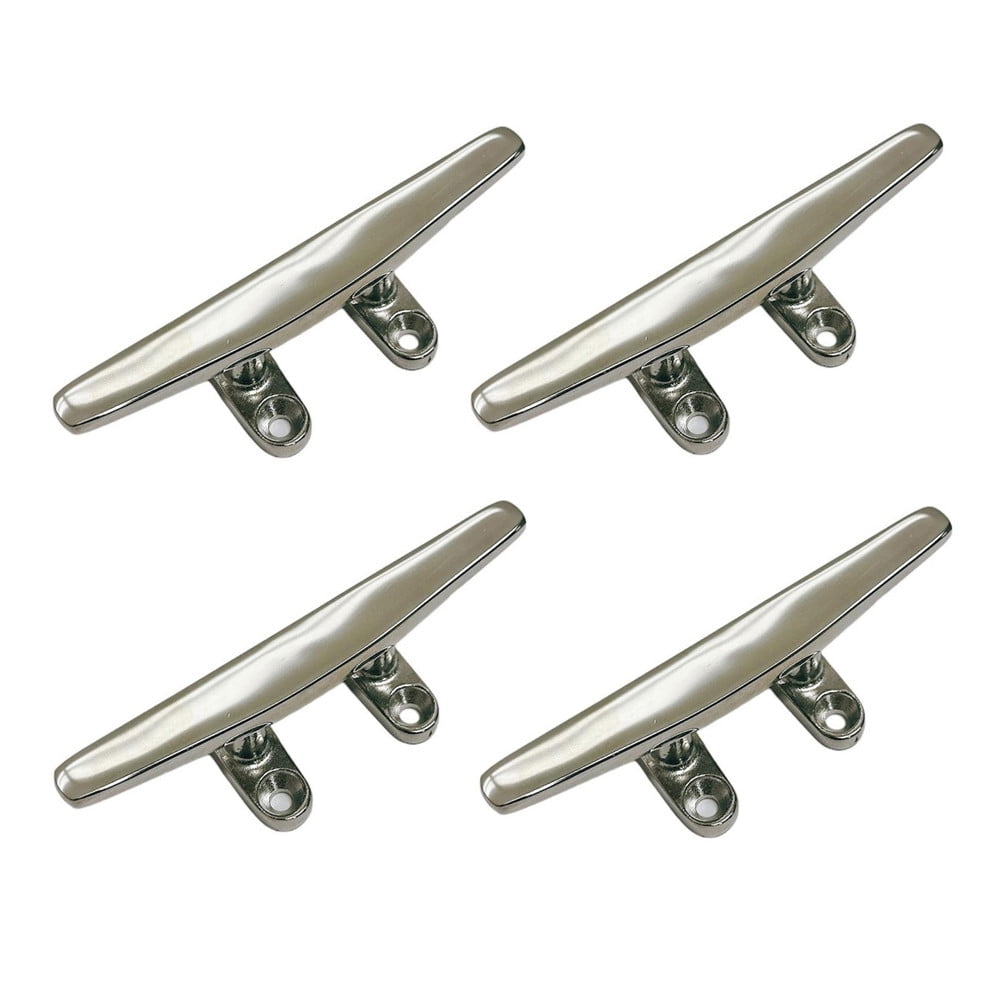 5" Boat Cleat Marine Trimline Dock Cleats 316 Stainless Steel Flat Top ...