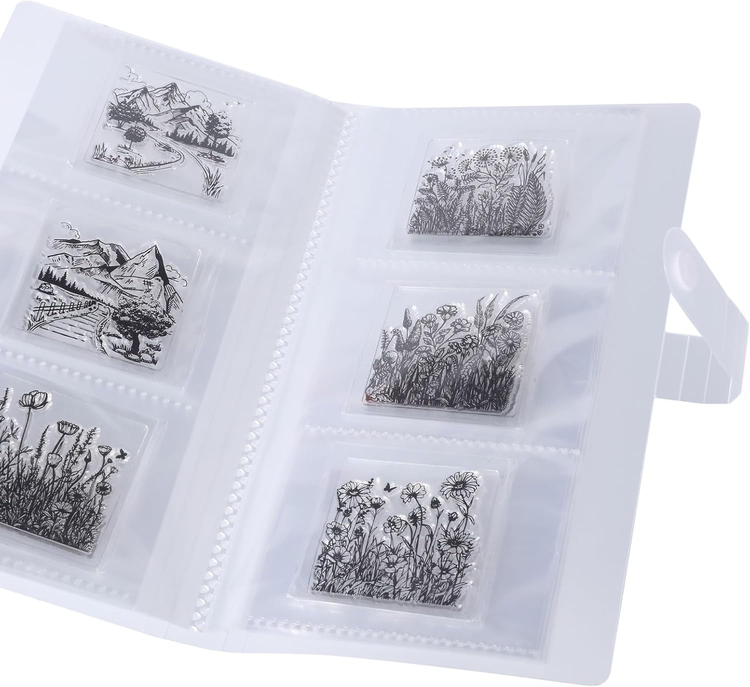 5 Books Clear Stamps Cutting Dies Storage Clear Stamps Collection Page ...