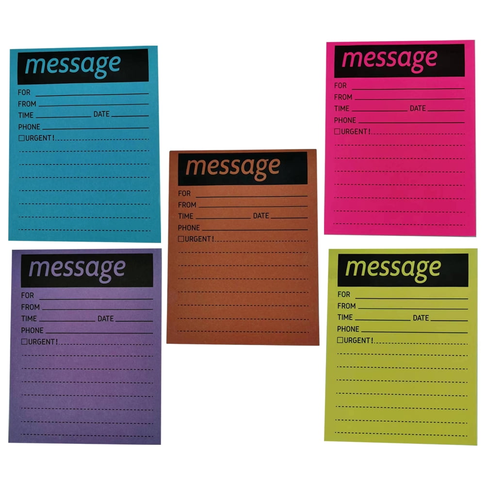 5 Books Message Pad Memo Pads Note Supply Compact Stickers The List ...