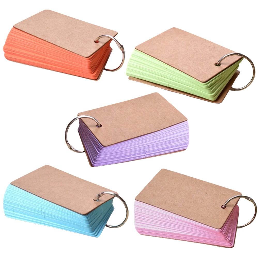 5 Books Notebook Colorful Flashcards Index Binder Mini Notebooks Lovers ...