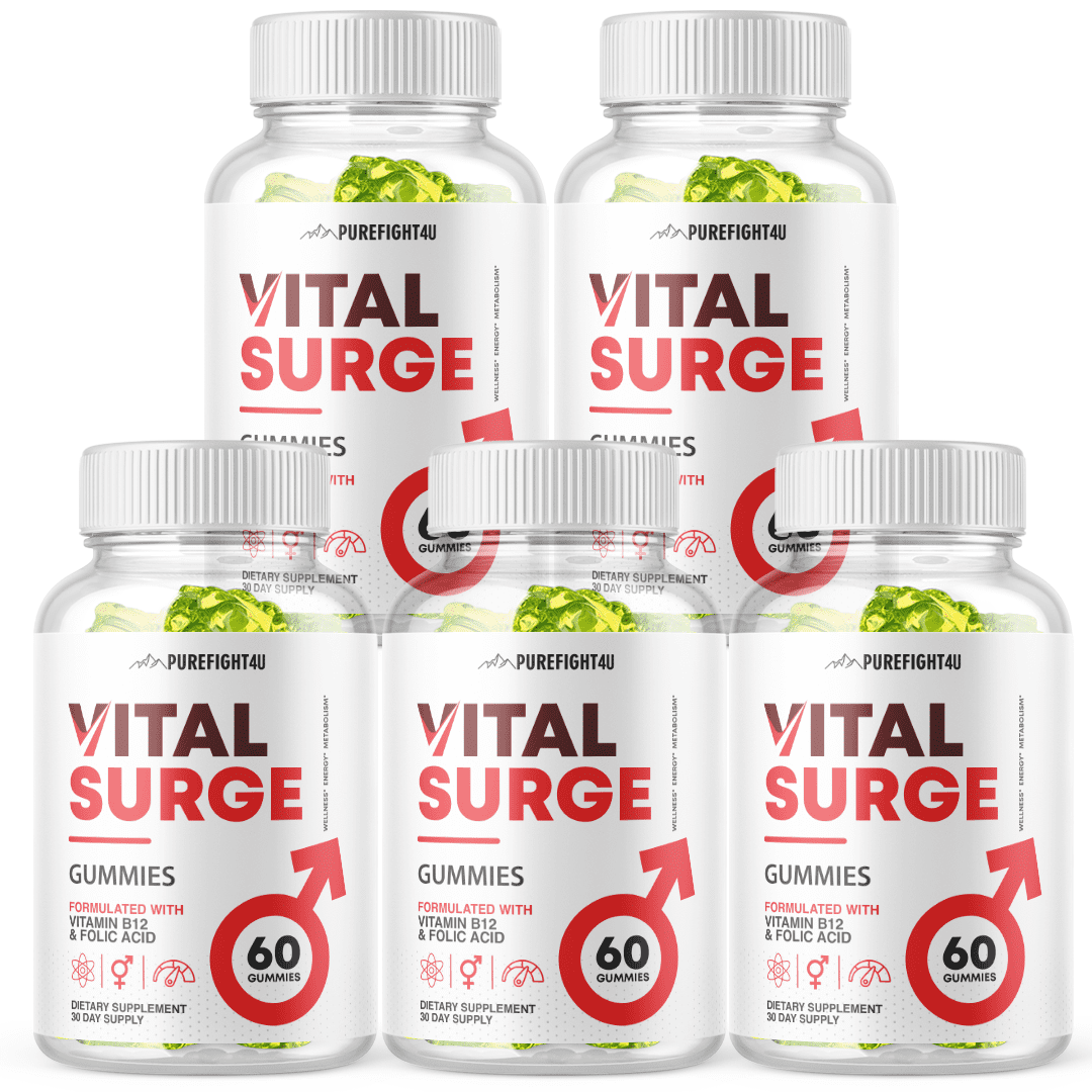 5 Bottles Vital Surge Gummies-300 Gummies - Walmart.com