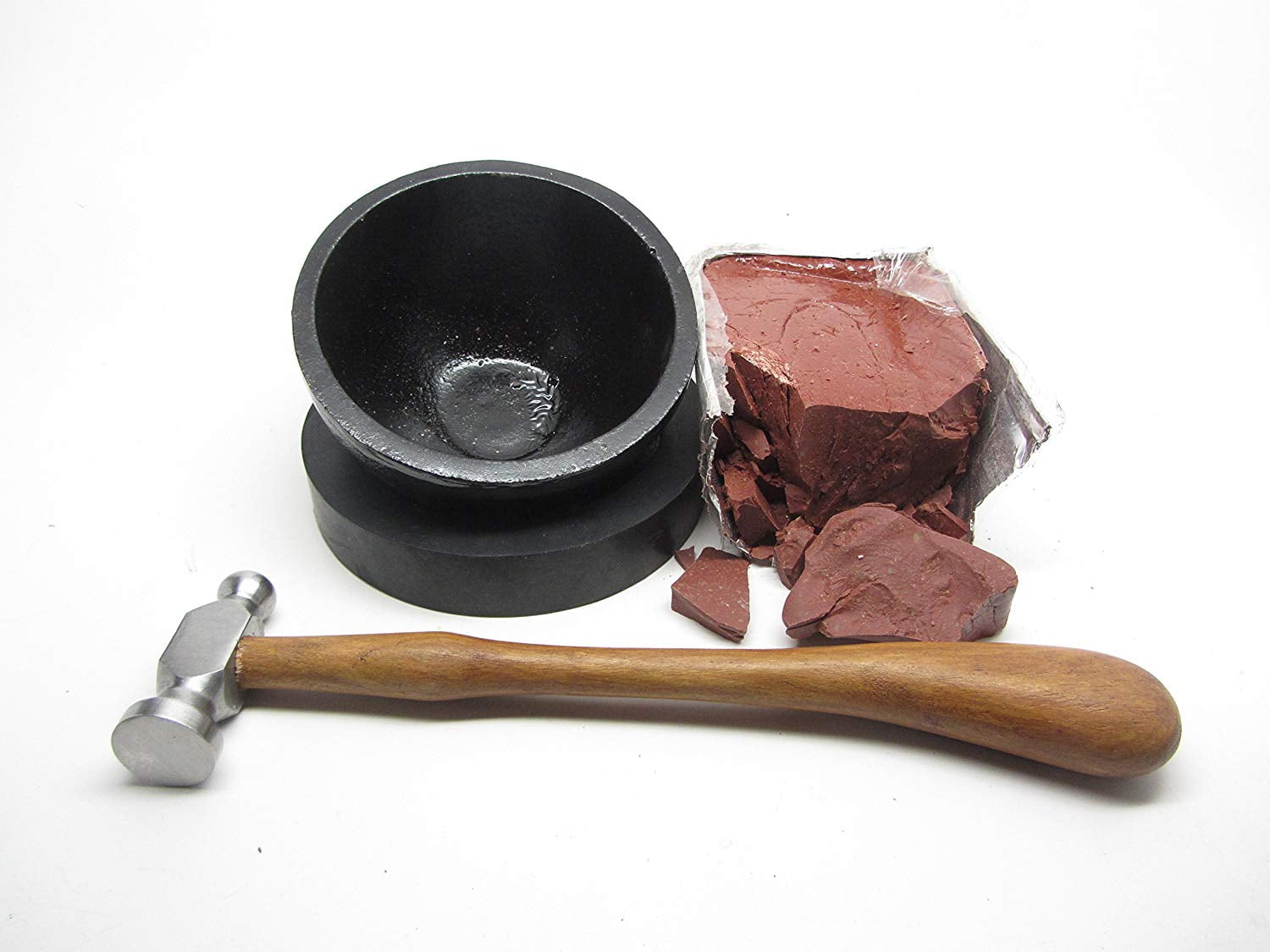 5" Bowl Pad, Red Pitch & Chasing Hammer Goldsmith Silversmith Repousse ...