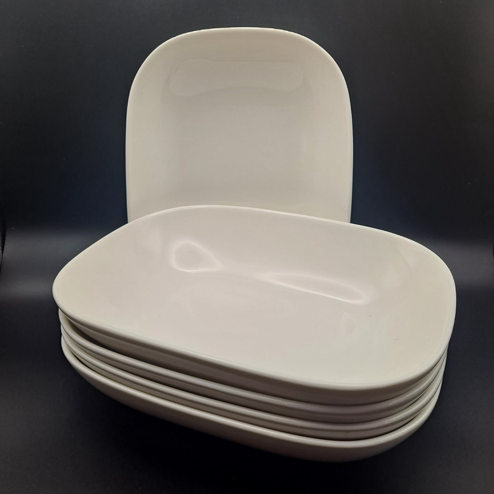 5 Bowls Alessi For Delta Airlines Extra Large White Ceramic 8" x 6 ...
