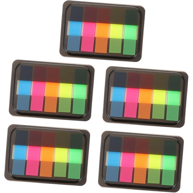 5 Boxes Index Sticker Sticker Labels Logo Stickers Notebook Tabs Sticky ...