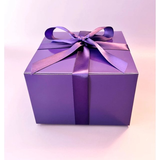 5 Boxes Purple Gift Box 6x6x4 inch for Gift Gifting, Wedding, Birthdays ...