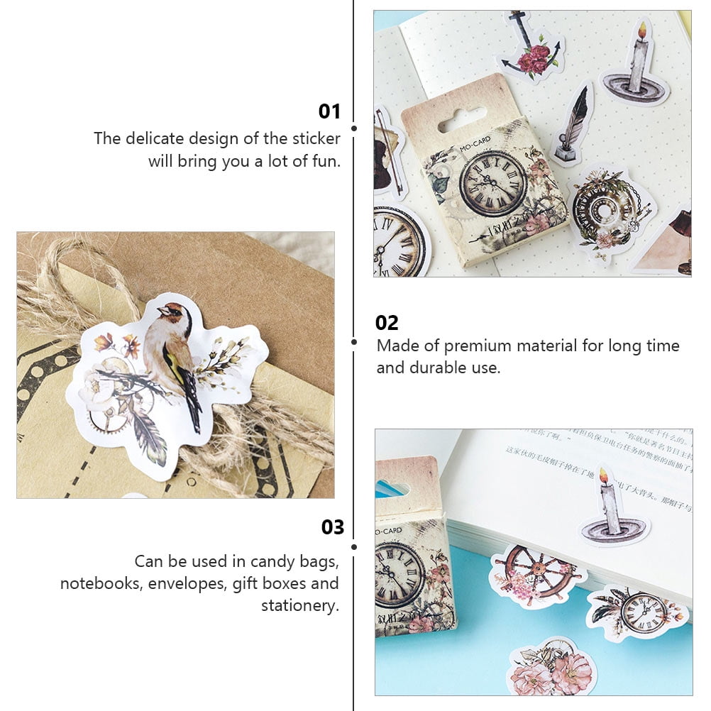 5 Boxes of Scrapbook Stickers DIY Stickers Decorative Decals Memo ...