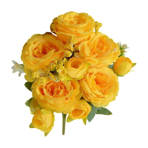 5 Branches Philippos Rose Bouquet Simulated Silk Flower Rose Table And ...