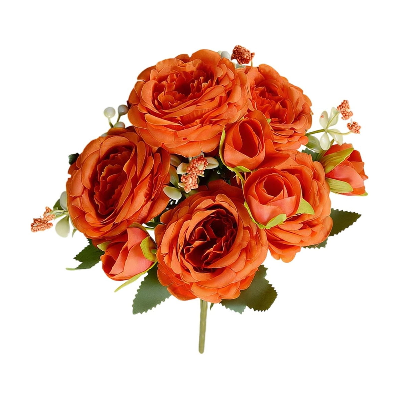 5 Branches Philippos Rose Bouquet Simulated Silk Flower Rose Table And ...