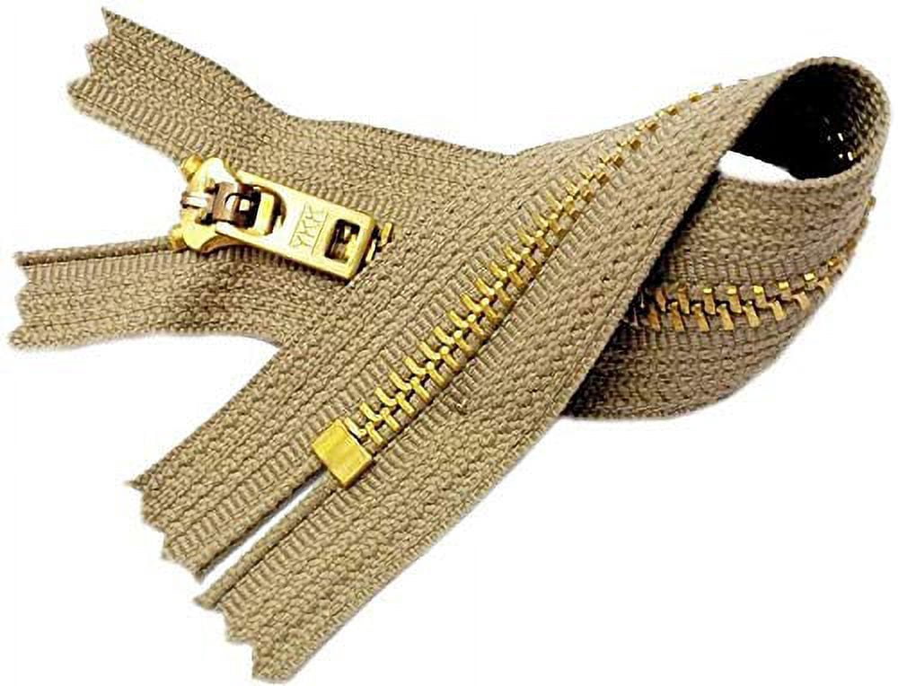 #5 Brass Jeans/Pants Khaki Aztec Medium Weight YKK Zippers - Color ...