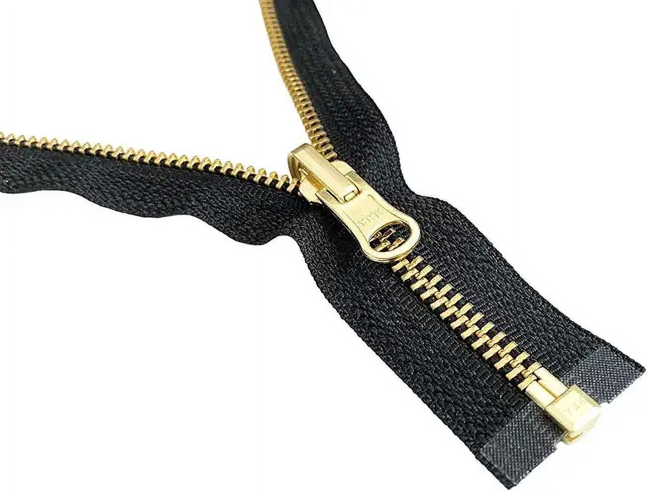 #5 Brass YKK Jacket Reversible Separating Zipper - Made in The United ...