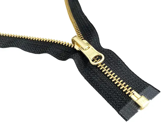 #5 Brass YKK Jacket Reversible Separating Zipper - Made in The United ...