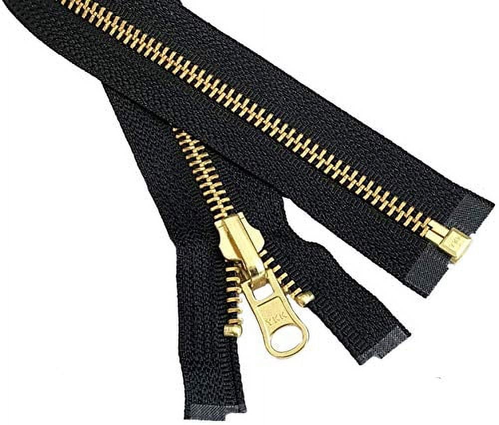 #5 Brass YKK Jacket Reversible Separating Zipper - Made in The United ...