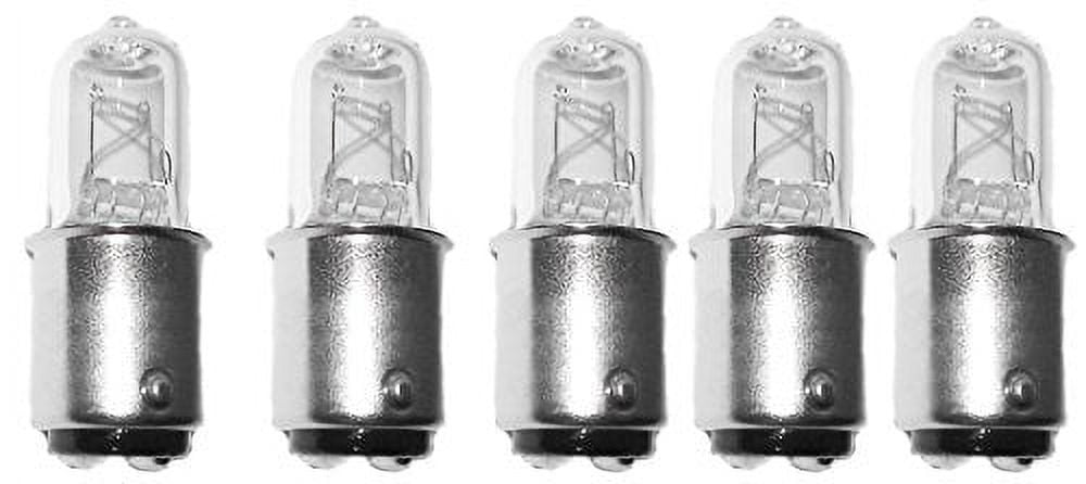 (5)-Bulbs 35 Watt JD Type BA15D 35W DC Bayonet Base T4 Halogen Light ...