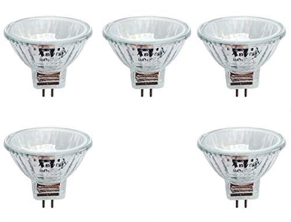 (5)-Bulbs Clear MR11 12V 10W Precision Halogen Reflector Fiber Optic ...