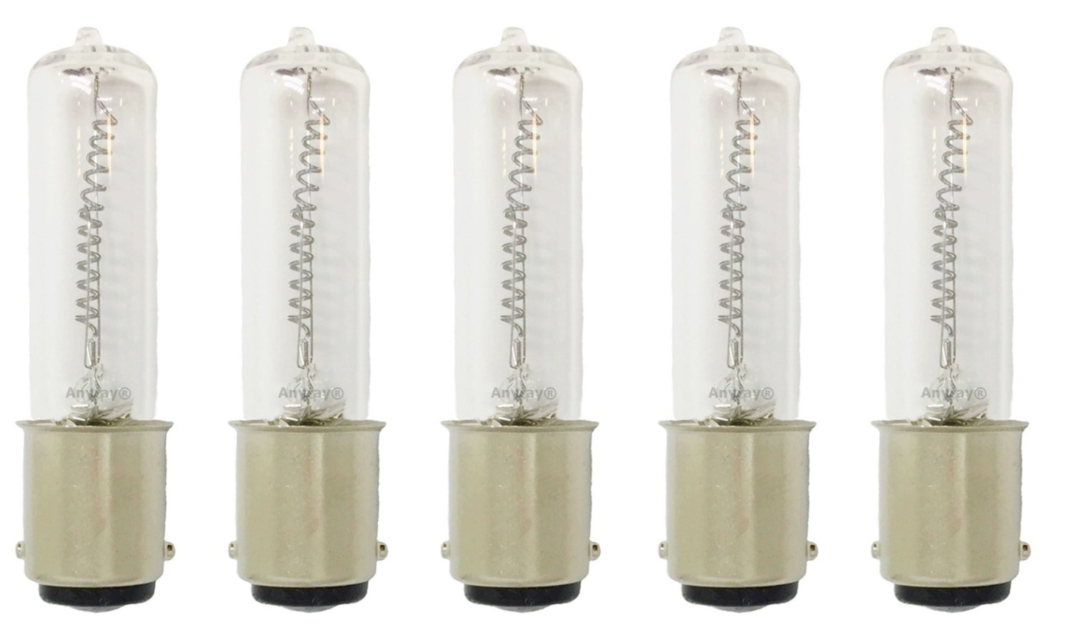 (5)-Bulbs JD BA15D 130V 100W DC Bayonet T4 Light Bulb, CLEAR, 100 Watts - Walmart.com