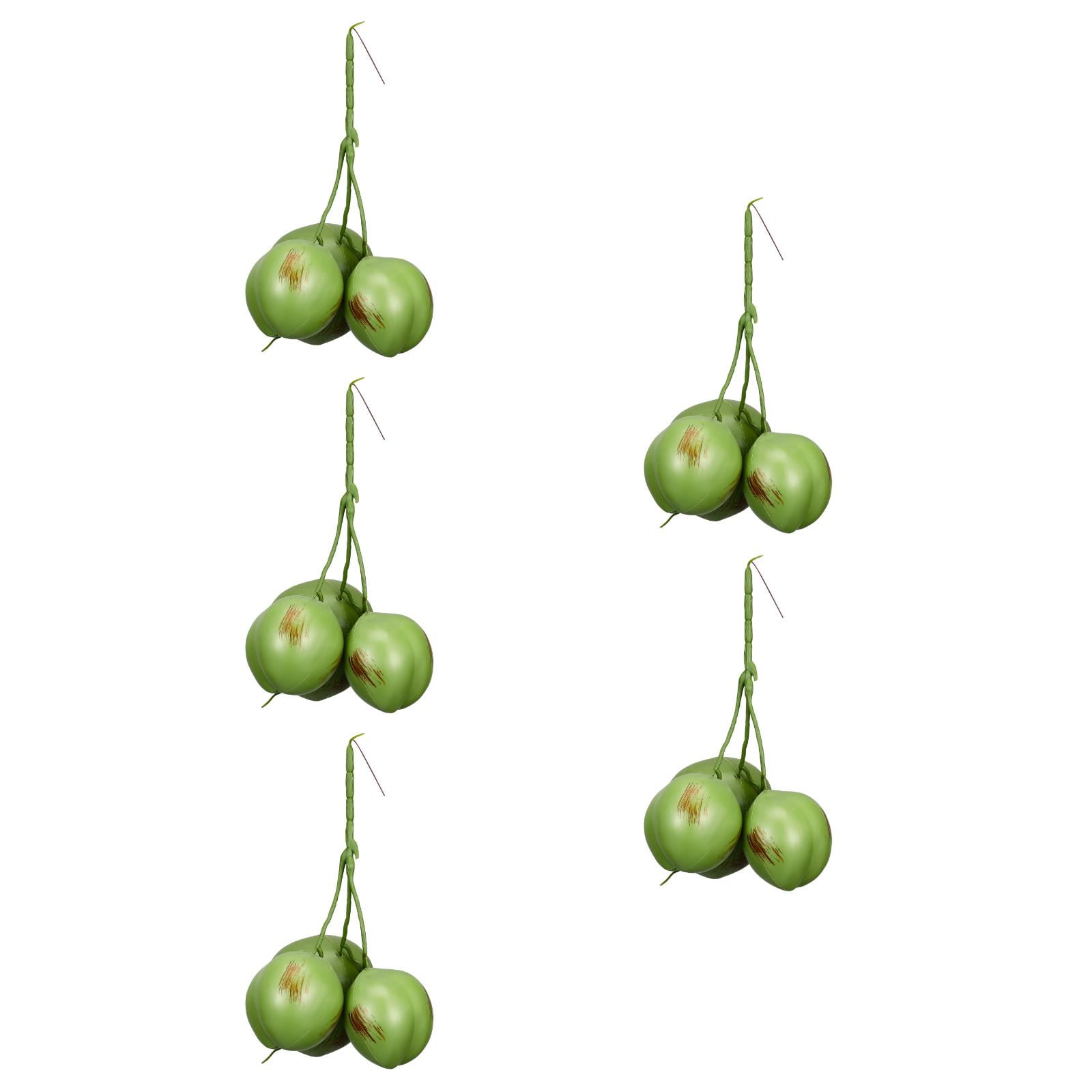 5 Bunches Fake Coconuts Artificial Coconuts Fruit Photo Props Farmhouse ...