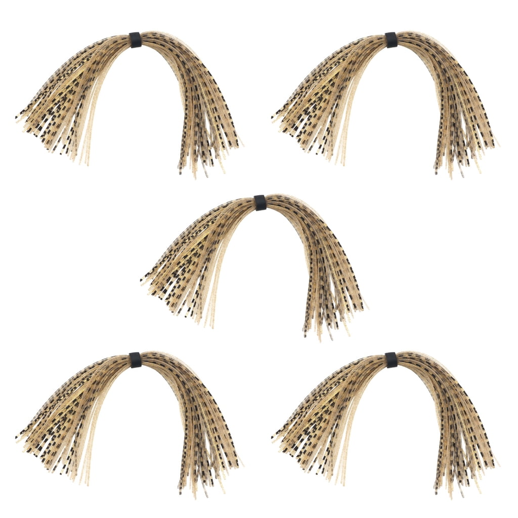 5 Bundles 220 Strands Silicone Jig Skirts Sets Fishing Jig Legs Lures ...