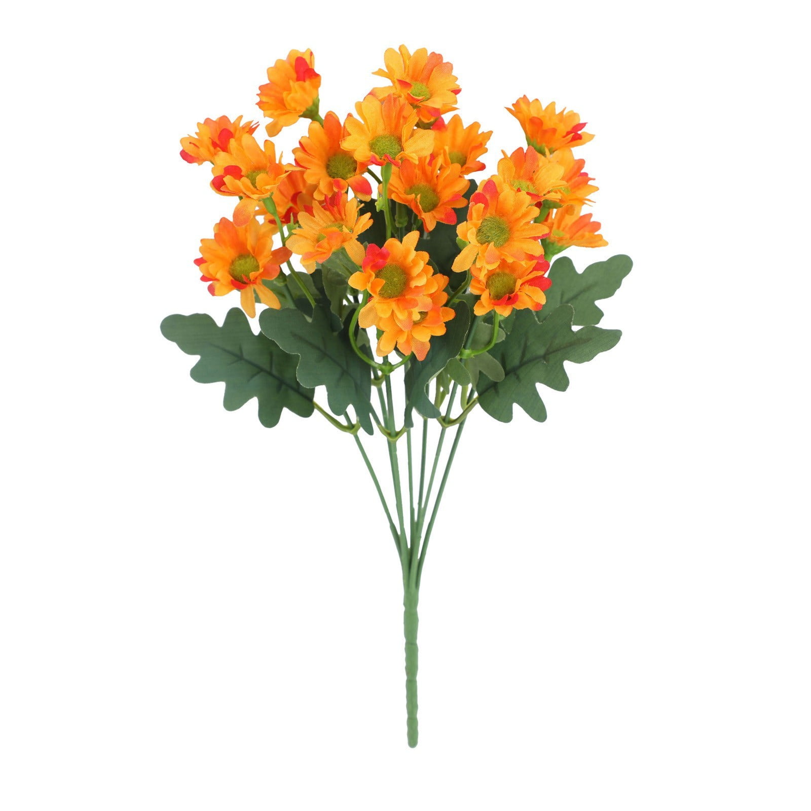 5 Bundles Artificial Fall Mums, 2025 Artificial Sunset Mums Flowers ...
