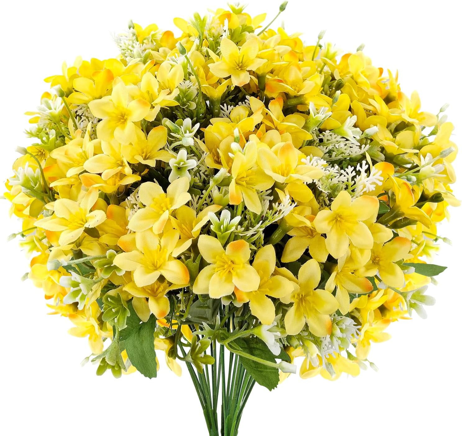 5 Bundles Artificial Silk Lily Flowers Fake Lilies Floral Faux Bouquet ...