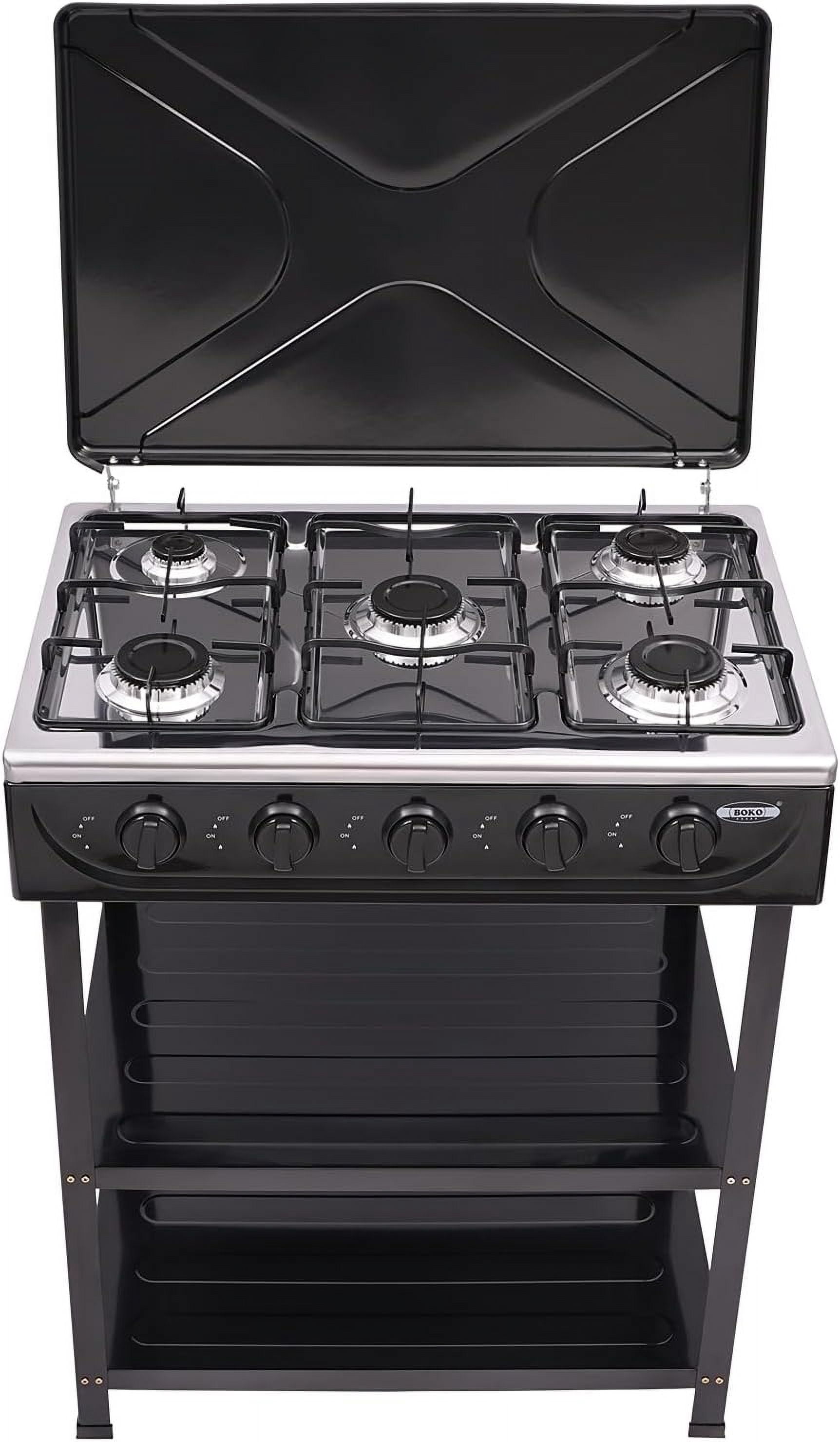 5 Burner Propane Gas Stove, Portable Propane Stove Stand, Manual ...