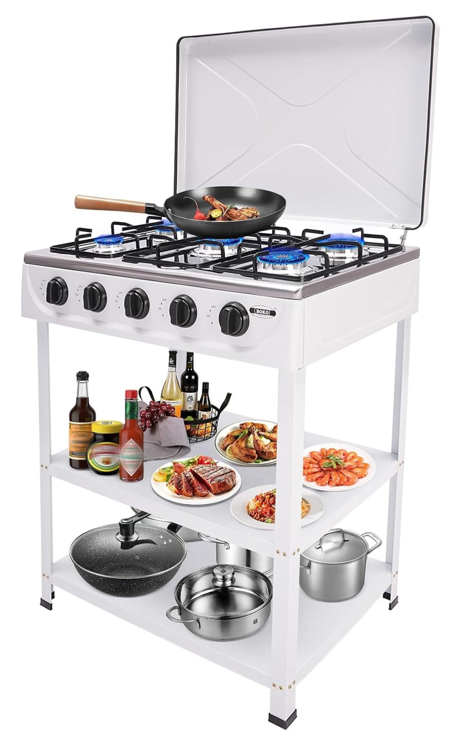 5 Burners Natural Gas Stove 2.5kw Natural Gas Stove propane camp stove ...