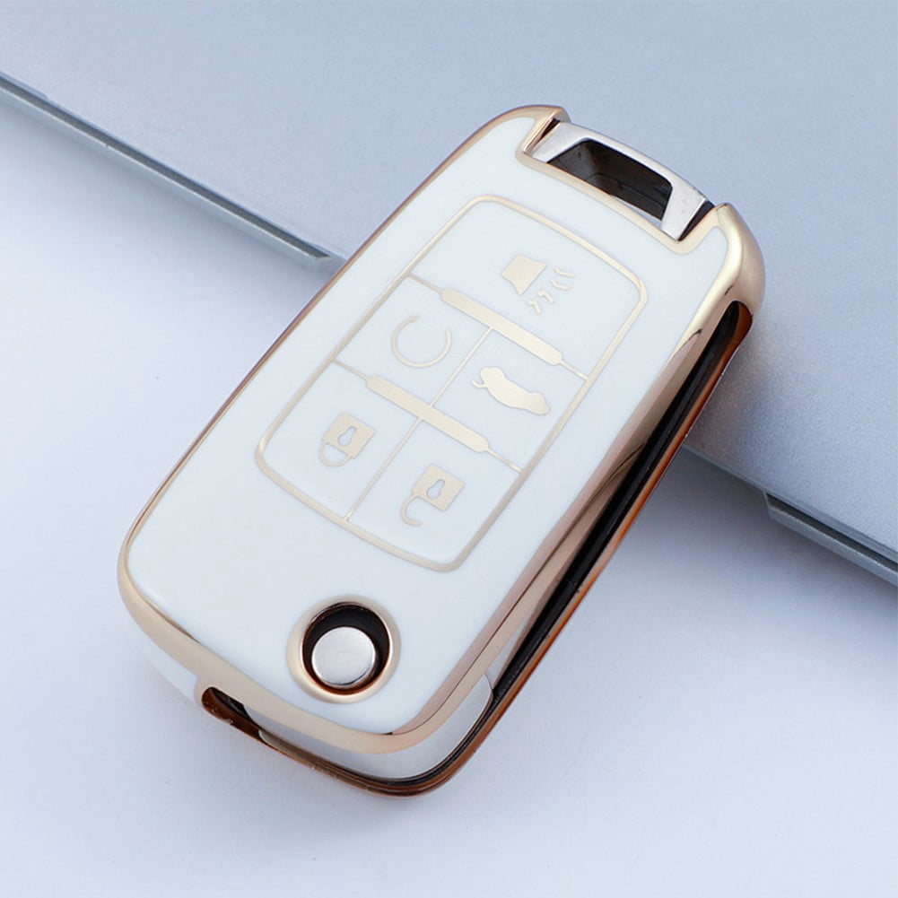 5 Button Key Cover Fob Case Car Alarm Remote Controller For Chevrolet ...