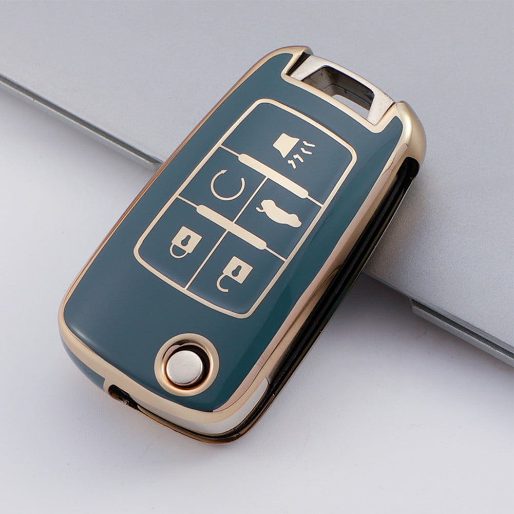5 Button Key Cover Fob Case Car Alarm Remote Controller For Chevrolet ...