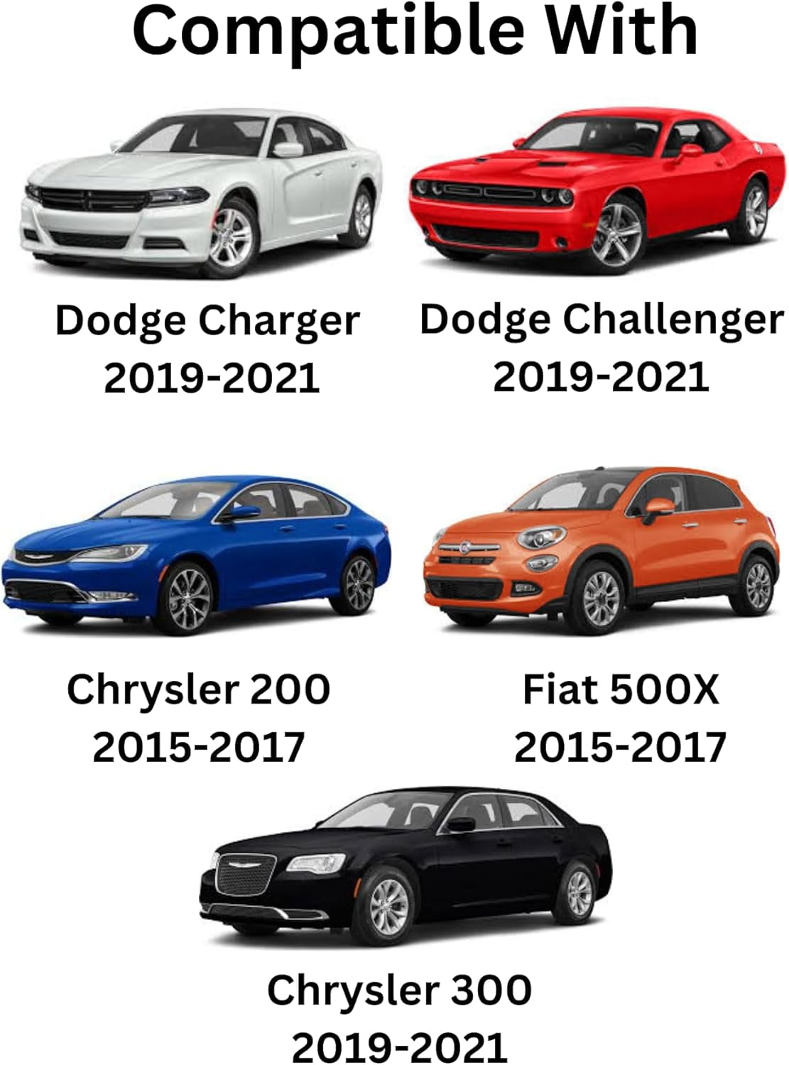 5-Button Smart Key Fob Compatible with Dodge Charger/Challenger ...