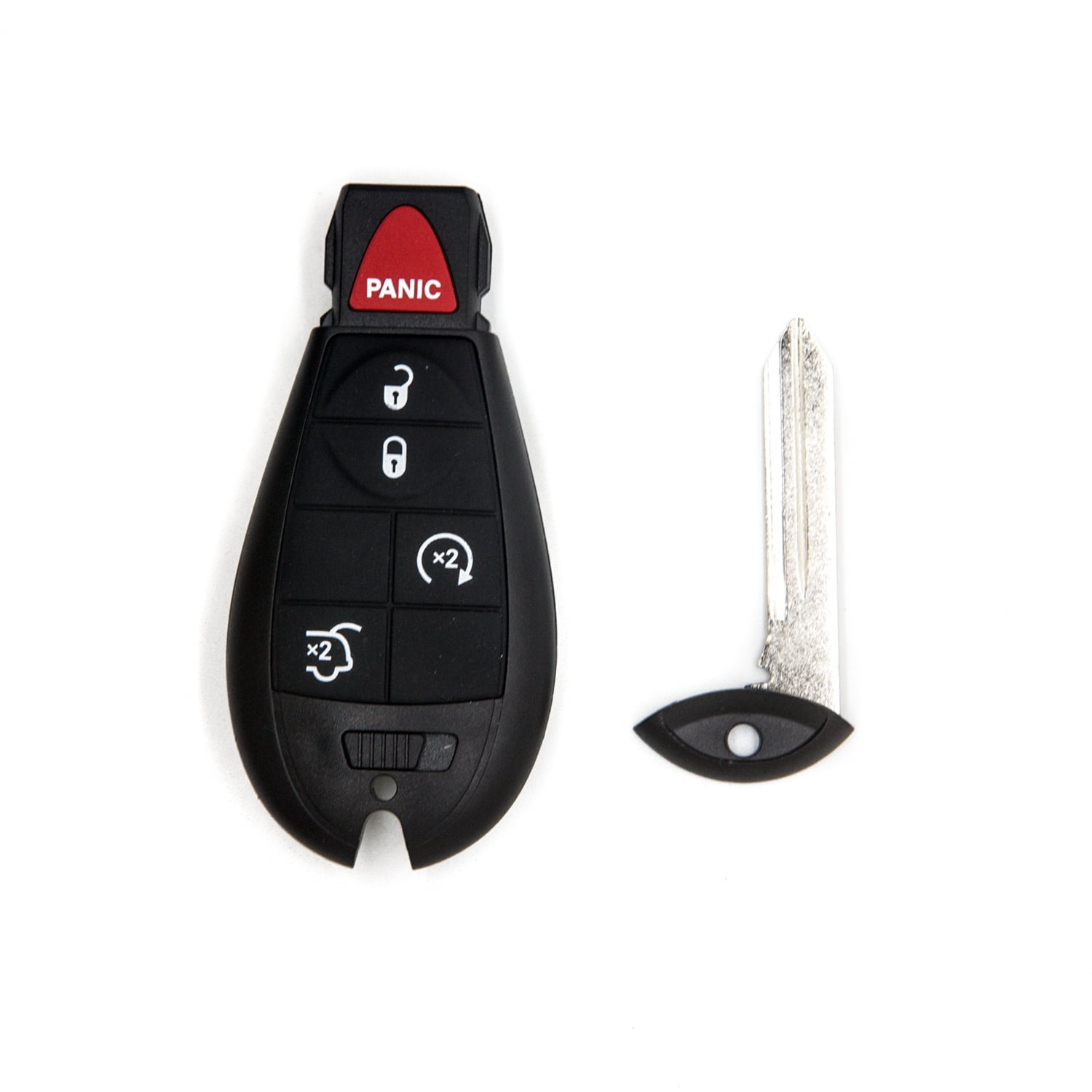 5 Button Uncut Replacement Key Fob Keyless Entry Remote Transmitter for ...