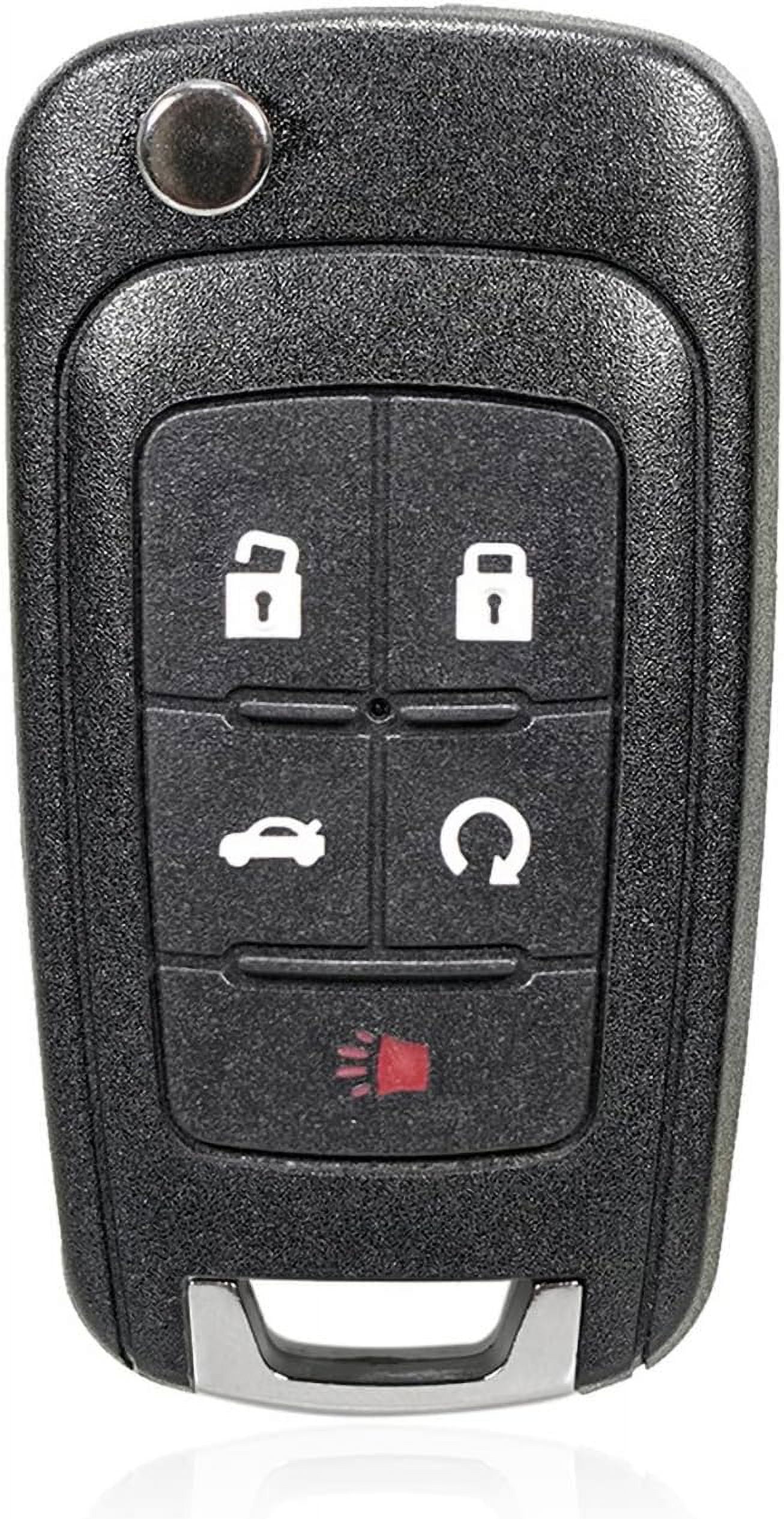 5 Buttons Flip Key Fob Keyless Entry Remote Replacement for Chevy ...