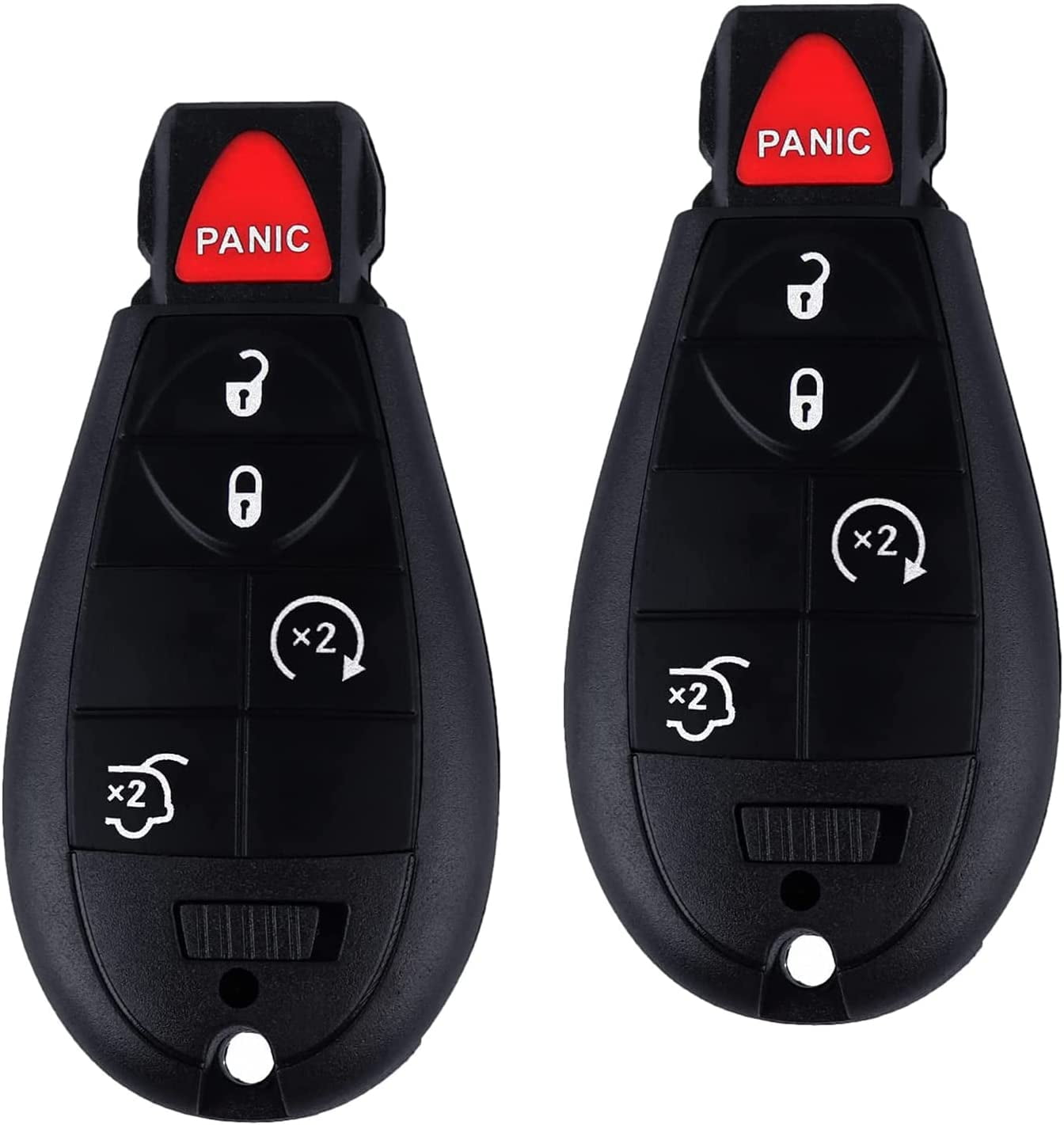 5 Buttons Replacement for Keyless Entry Remote Car Key Vehicles Jeep ...