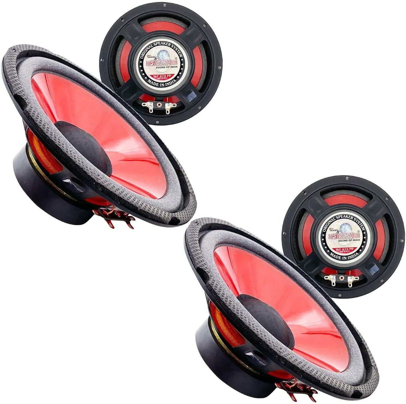 5 CORE 6" Inch Subwoofer Car Audio Speaker 300W Peak Power Sub Woofer ...