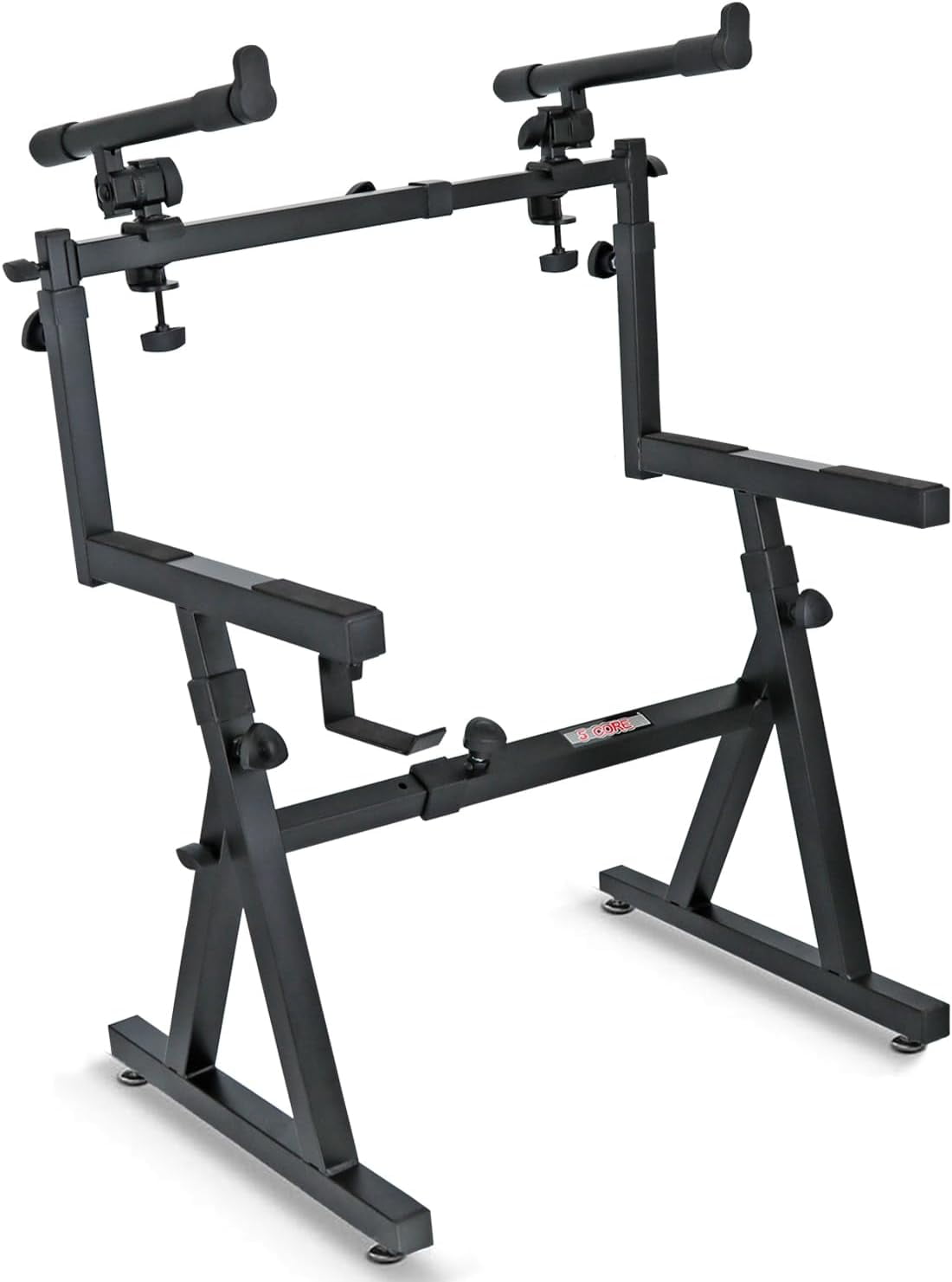 5 CORE Keyboard Stand 2 Tier Z Style Adjustable Electric Piano Riser ...