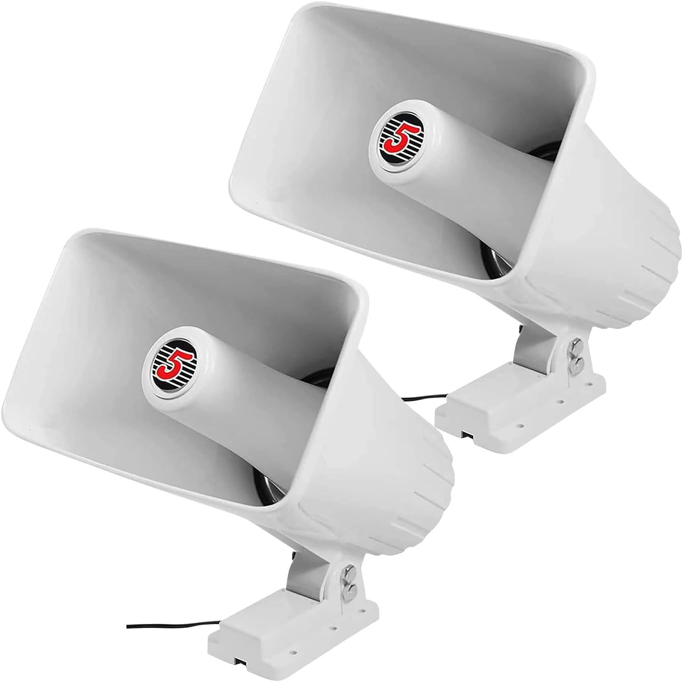 5 CORE PA Speaker Pair 5 x 8 Inch 65W Horn Loud Indoor Outdoor Speakers ...