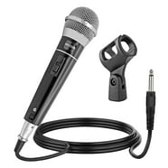 siisll Handheld Wired Dynamic Microphone, Cardioid Vocal Mic with ON ...