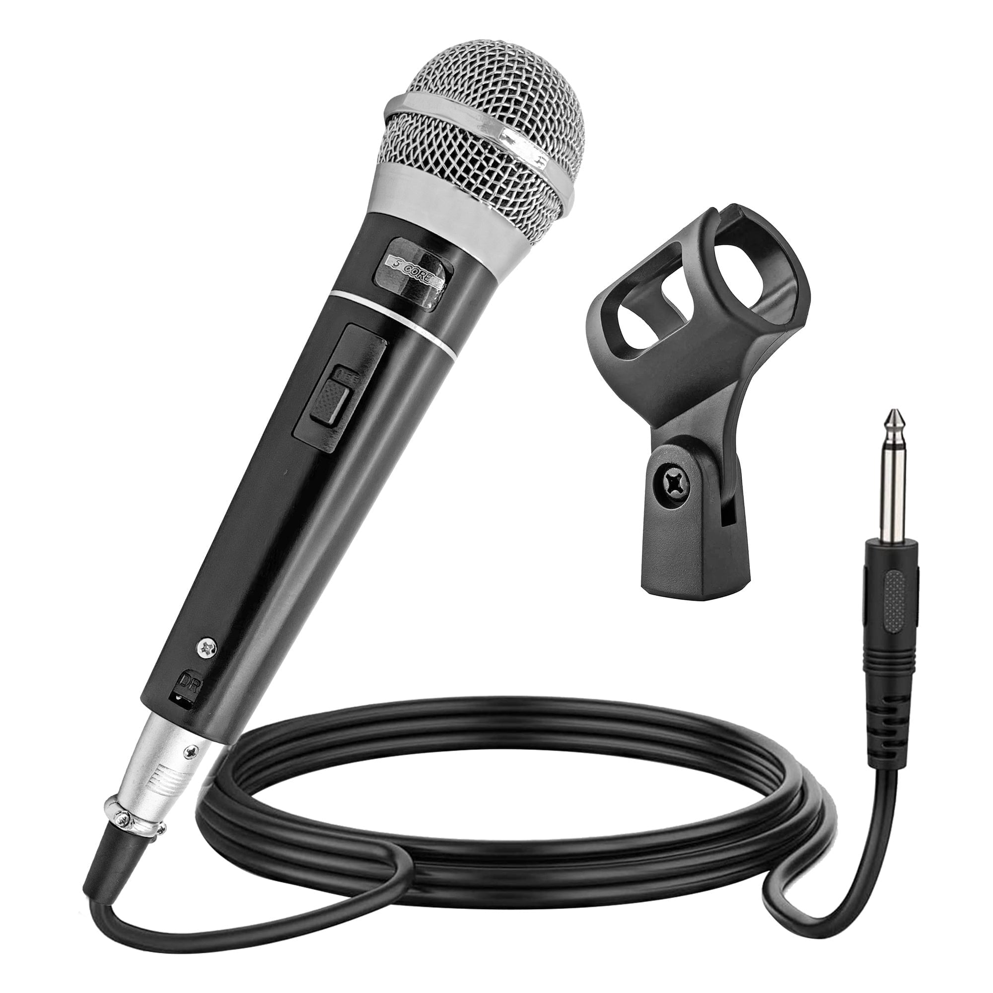 5Core XLR Microphone Dynamic Mic Karaoke Singing Studio Mics Handheld ...