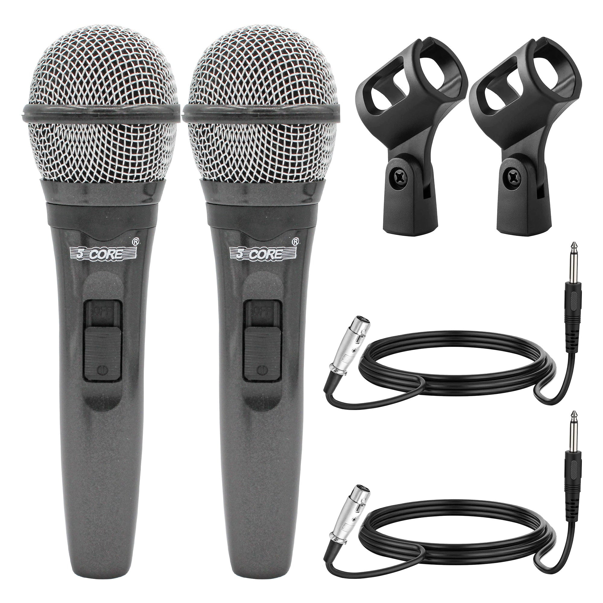 5 Core Karaoke Microphone Dynamic Vocal Handheld Mic Cardioid ...