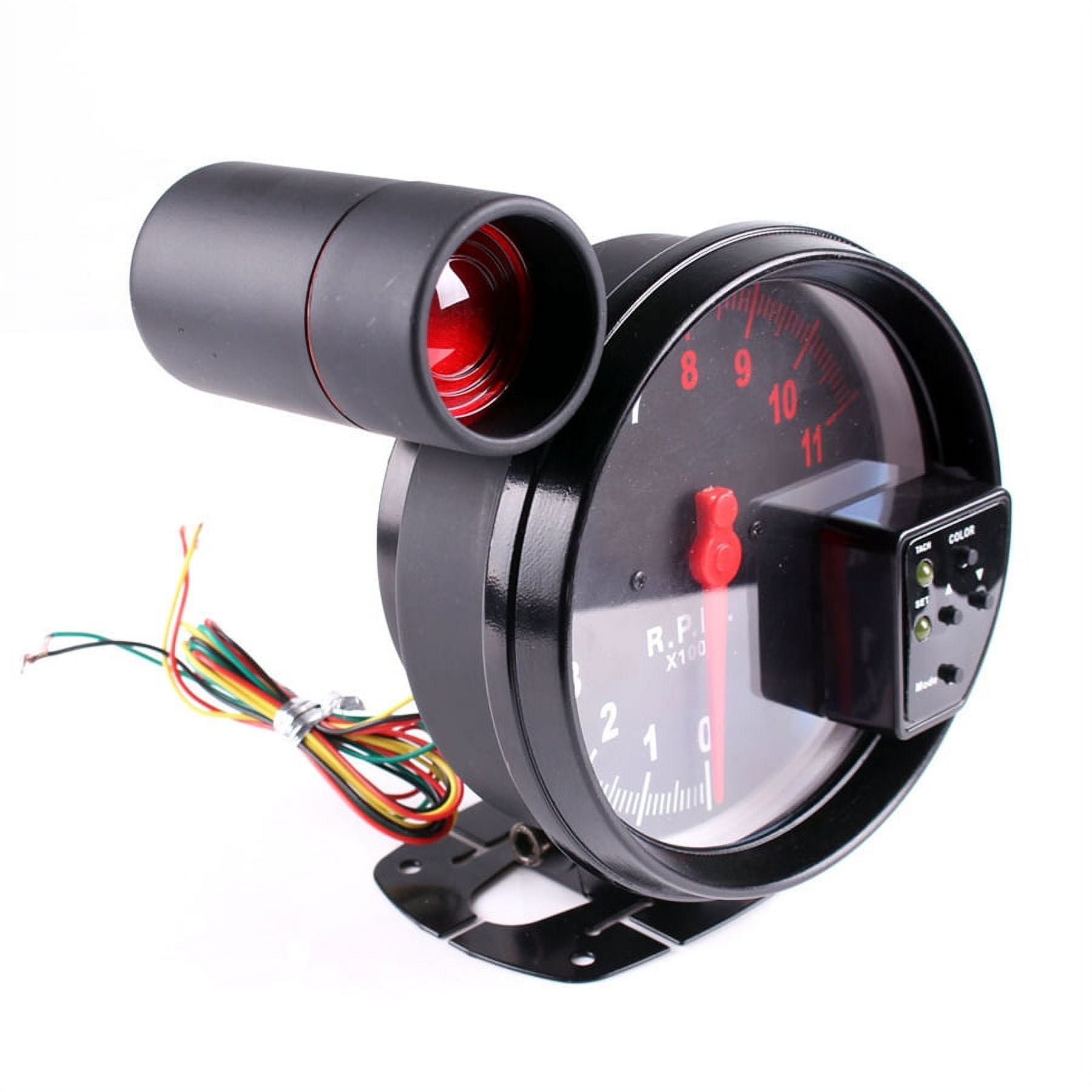 5" Car RPM Tachometer Gauge 7Color Backlight LED Shift Light For 4/6/8 ...