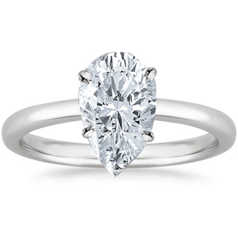 5 Carat 14K White Gold LAB GROWN Solitaire IGI CERTIFIED Diamond ...