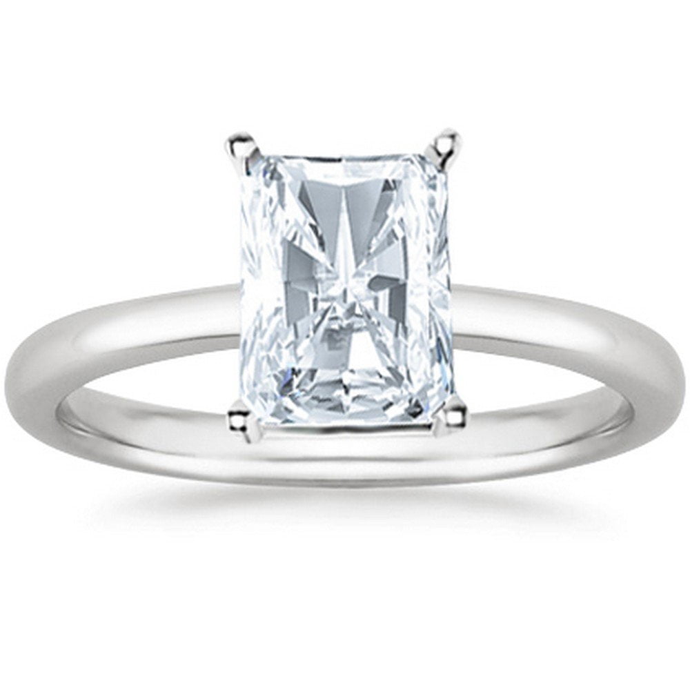 5 Carat 14K White Gold LAB GROWN Solitaire IGI CERTIFIED Diamond ...