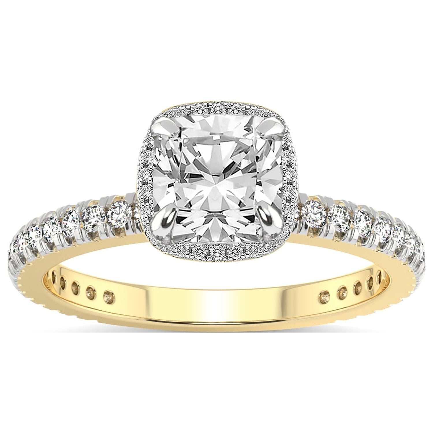 5 Carat IGI Certified Cushion Shape Lab Grown Diamond Engagement Ring ...