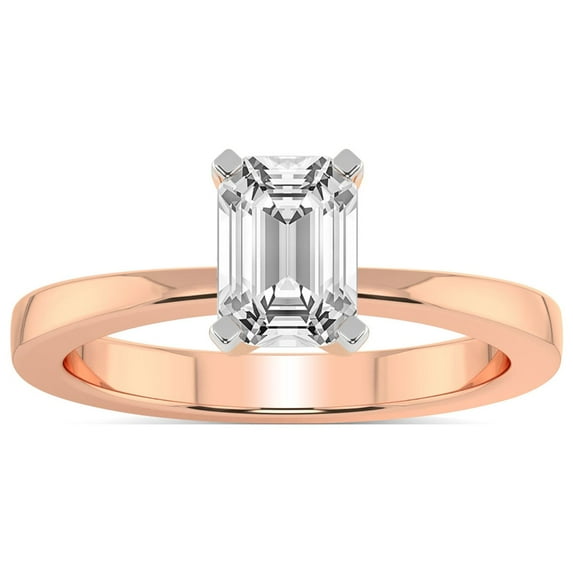 5 Carat IGI Certified Emerald Shape Lab Grown Diamond Engagement Ring ...