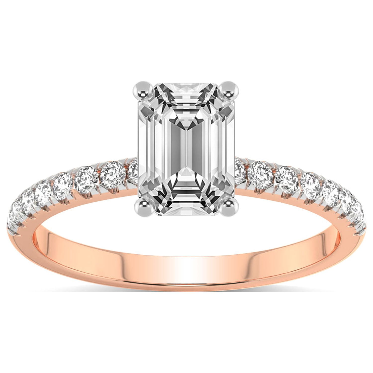 5 Carat IGI Certified Emerald Shape Lab Grown Diamond Engagement Ring ...